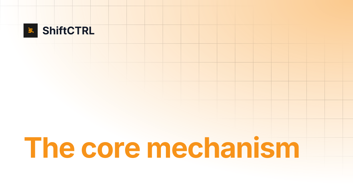 The core mechanism | ShiftCTRL